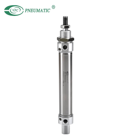 MIC Series Stainless Steel Mini Cylinder, Double Acting with Cushion ...