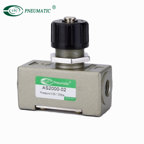 AS Series One-way Big Flow Control Valve - Buy pneumatic flow control ...