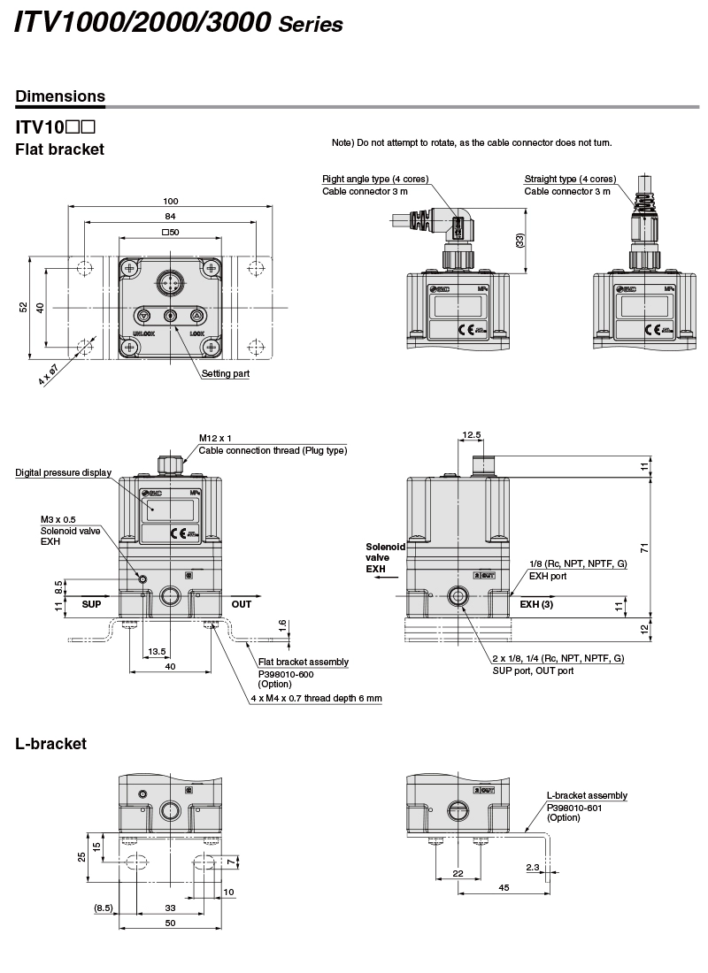 ITV Series DC24V Regulator Electric Proportional Valve - Buy ...